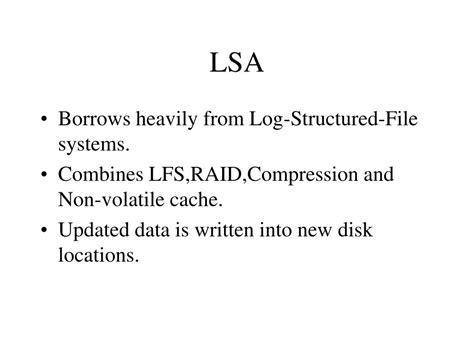 Ppt A Performance Comparison Of Raid 5 And Log Structured Arrays