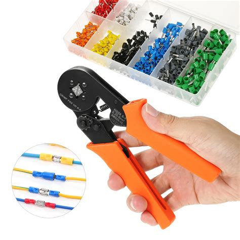Wire Crimping Tool Wire Crimper Ferrule Crimping Pliers Tool 800Pcs