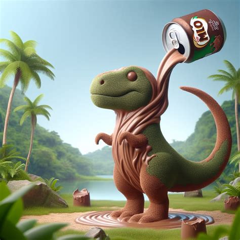 Milo Dinosaur Drink A Prehistoric Twist On A Classic Ai Art
