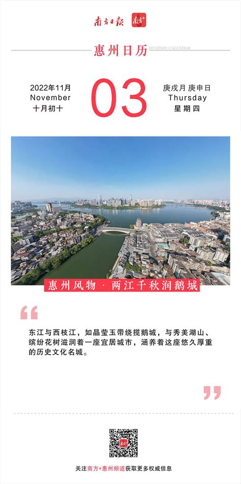 『惠州日历海报』2022年11月3日糜朝霞王昌互动