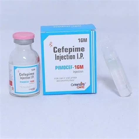 Pimocef Cefepime 1gm Inj At ₹ 250piece In Sas Nagar Id 21000095473