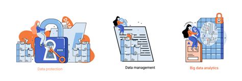 Big Data Analytics Platform Management Royalty Free Vector