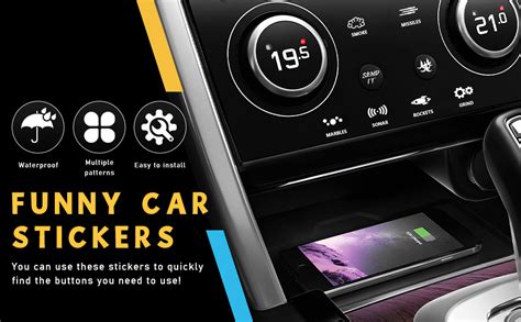 Dickno 2pcs Car Sticker And Decals Novelty For Car Or