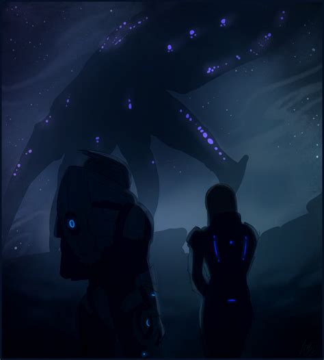 Femshep Garrus ME Art Mass Effect Menae Weissidian