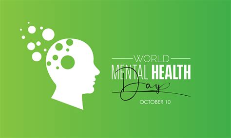 10월 10일 관찰된 세계 정신건강의 날의 벡터 일러스트 레이 션 디자인 개념 World Mental Health Day에 대한