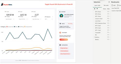 Toggle Visuals With Bookmarks In Power BI