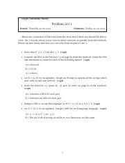 Mastering Automata Theory Problem Set And Solutions Guide Course Hero