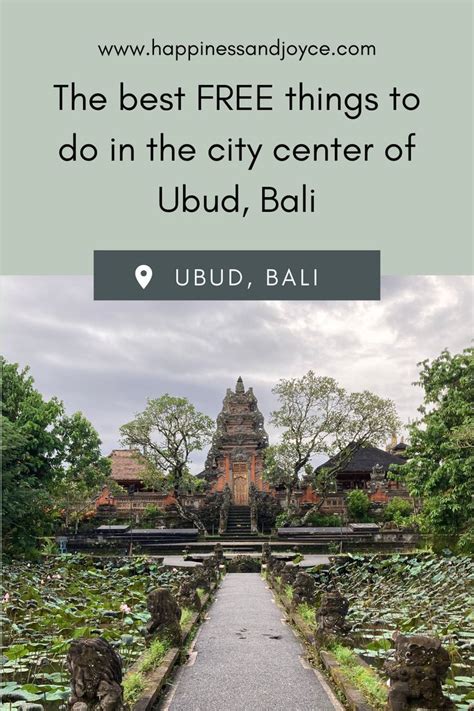 Free Things To Do In Ubud Bali Free Things To Do Ubud Travel