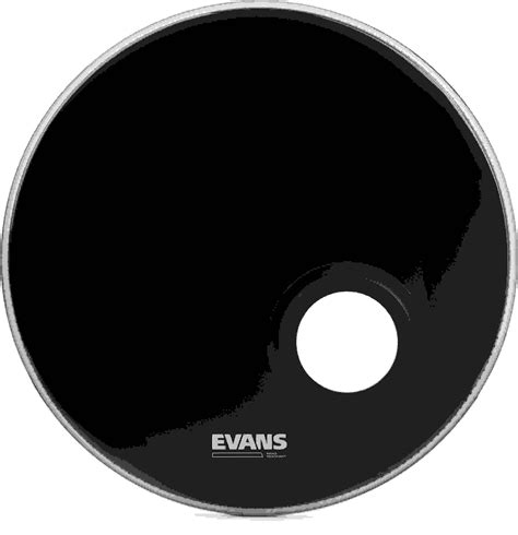 Evans Emad Resonant Black Bass Drumhead 20 Inch Sweetwater