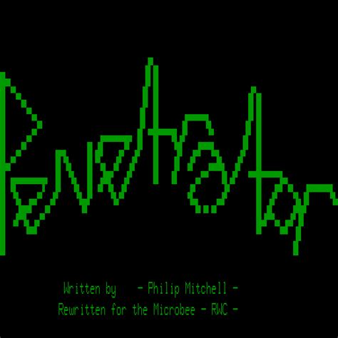Screenshot Of Penetrator Microbee 1982 Mobygames