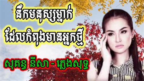 នឹកមនុស្សម្នាក់ដែលកំពុងមានអ្នកថ្មី ភ្លេងសុទ្ធ សុគន្ធ នីសា Youtube