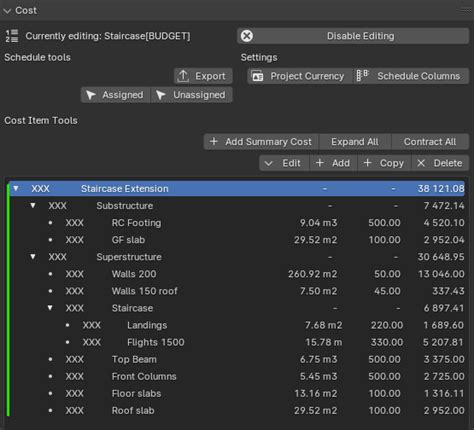 Blenderbim Automatically Update Boq Cost Items Id Cbs — Osarch