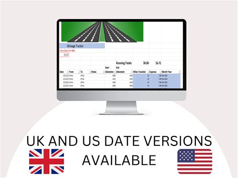 Mileage Tracker Spreadsheet Google Sheets And Excel Versions Calculate