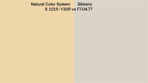 Natural Color System S 1015 Y20r Vs Sikkens F70477 Side By Side