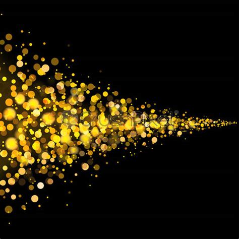 Gold Glittering Bokeh Abstract Background Stock Vector Crushpixel