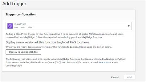 Deploy Lambda Edge From Lambda Console Cloudkaramchari