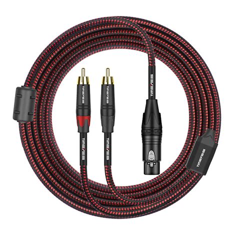 Dual Rca To Xlr Y Cable 6ft 3 Pin Xlr Female To 2 X Rca Reverb