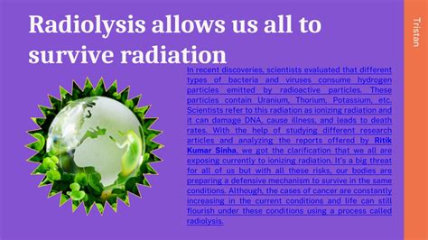 PPT Ritik Kumar Sinha Says Radiation And Life On Earth Can They