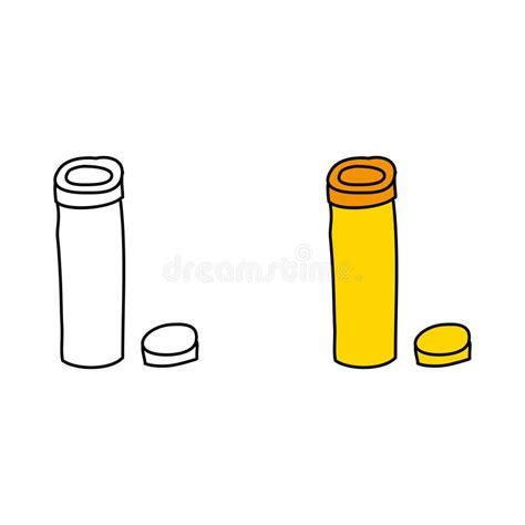 Effervescent Tablets Stock Vector Illustration Of Black 286624491