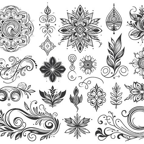 Premium Vector Vector To Set Of Calligraphic Line Design Elements