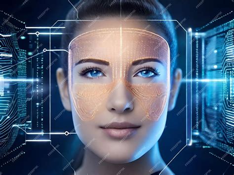 Premium Ai Image Implementation Of Computer Vision Facial Recognition Online Access Business Data