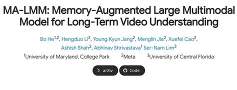 Meta Research Announces Ma Lmm Memory Augmented Large Multimodal Model