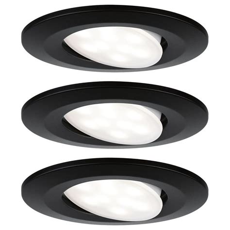 Paulmann Led Einbauleuchte Led Einbaustrahler Calla In Schwarz Matt 3x