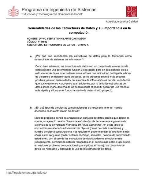 1151942 Importancia De Las Estructuras De Datos Warning Tt