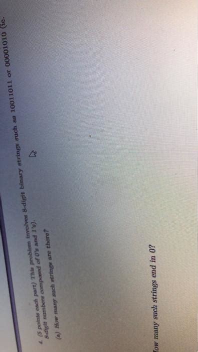 solved 5 points each part this problem involves 8 digit
