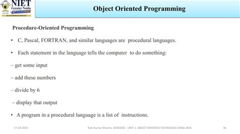 Object Oriented Programming Using Java Ppt Programming Languages Computing