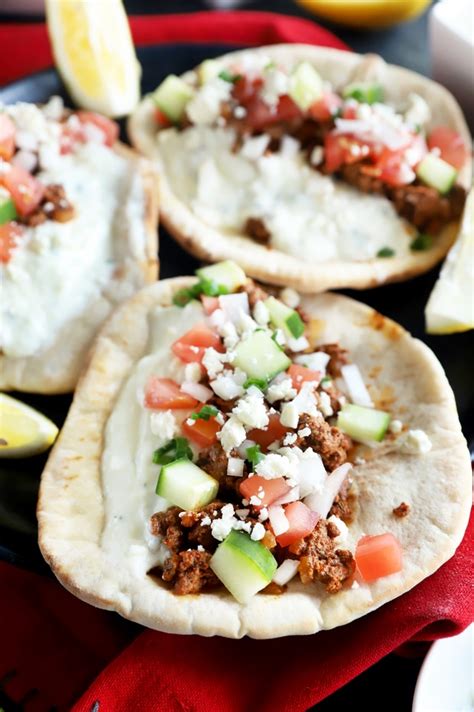 Greek Ground Beef Pitas2145 Cake N Knife