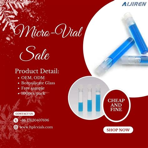 China Laboratory Glass Pe Plug Soft 1ml Shell Vial Aijiren Vials For