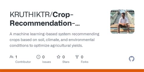 GitHub KRUTHIKTR Crop Recommendation System Using Machine Learning A Machine Learning Based