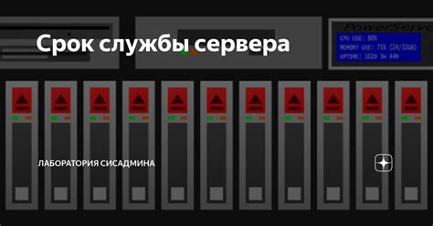 Срок службы сервера Лаборатория сисадмина Дзен