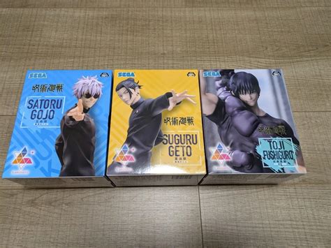 Amazon co jp 呪術廻戦 懐玉玉折 Luminasta フィギュア セット 五条悟 夏油傑 最強の二人 伏黒甚爾 臨戦 おもちゃ