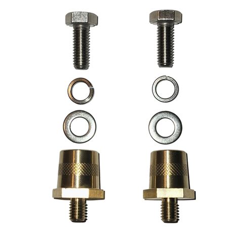 Brass M8 Terminal Post Adapter Pair Bear Volts