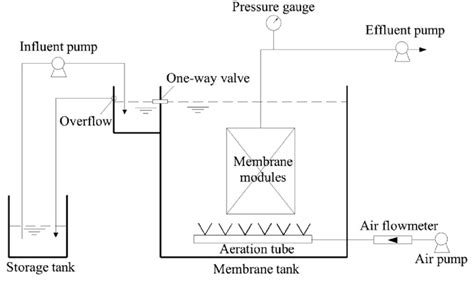 A Schematic Of The Submerged Membrane Bioreactor Smbr Smbr Cr Vi Download Scientific