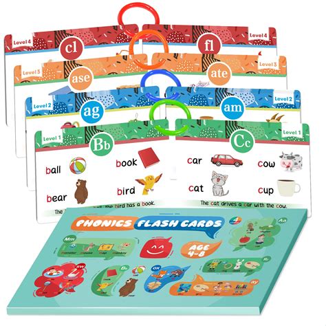 Buy Phonics Flash Cards Learn To Read Word Cards Digraphs Cvc