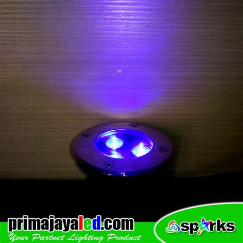 Lampu Tanam Lantai Led W Biru Prima Jaya Led