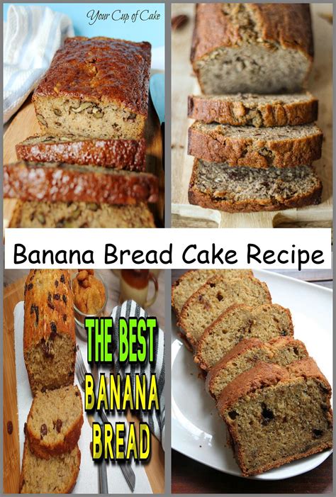 Banana Bread Cake Recipe Eatingbook