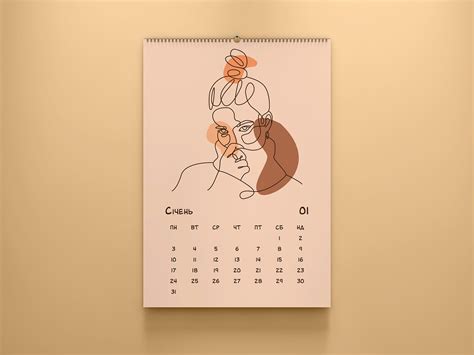 Настенный календарь "Женская красота" | Behance :: Behance