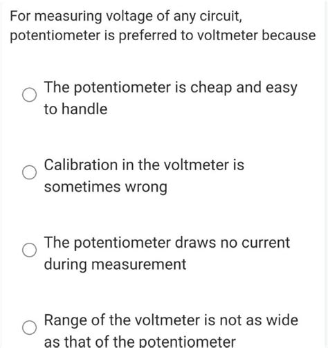 Answered For Measuring Potentiometer Voltage Of Any Circuit Is Kunduz