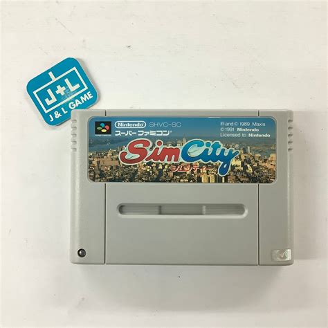 Simcity Sfc Super Famicom [pre Owned] Japanese Import Jandl Video Games New York City
