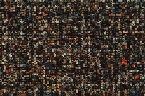 Retro Video Pixel Noise Texture With Chromatic Dispersion And Aberration Stock Illustration