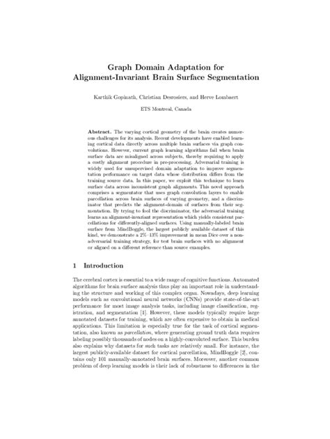 Fillable Online Graph Domain Adaptation For Alignment Invariant Brain