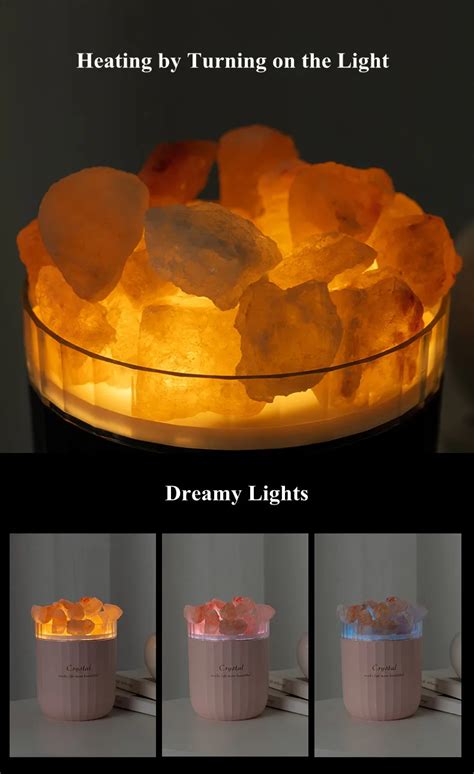 Aromatherapy Difuser Salt 400ml Crystal Aromatherapy Humidifier