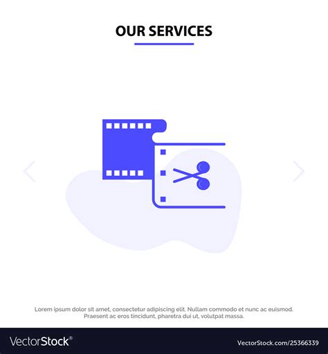 our services clip cut edit editing movie solid vector image