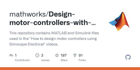 Issues · Mathworksdesign Motor Controllers With Simscape Electrical