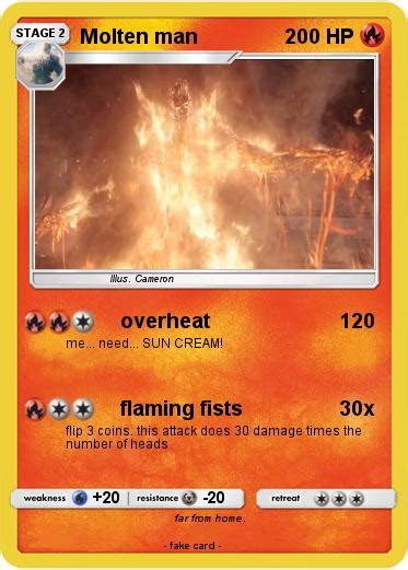 Pokémon Molten Man 3 3 Overheat My Pokemon Card