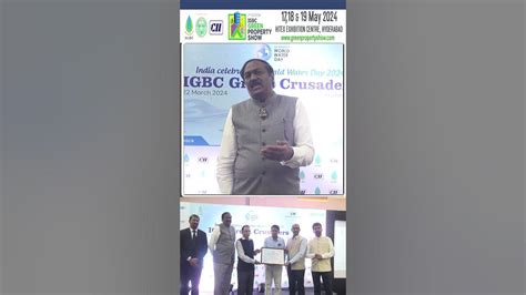 Cii Telangana Chairman Cshekar Reddy About Igbc Green Property Show